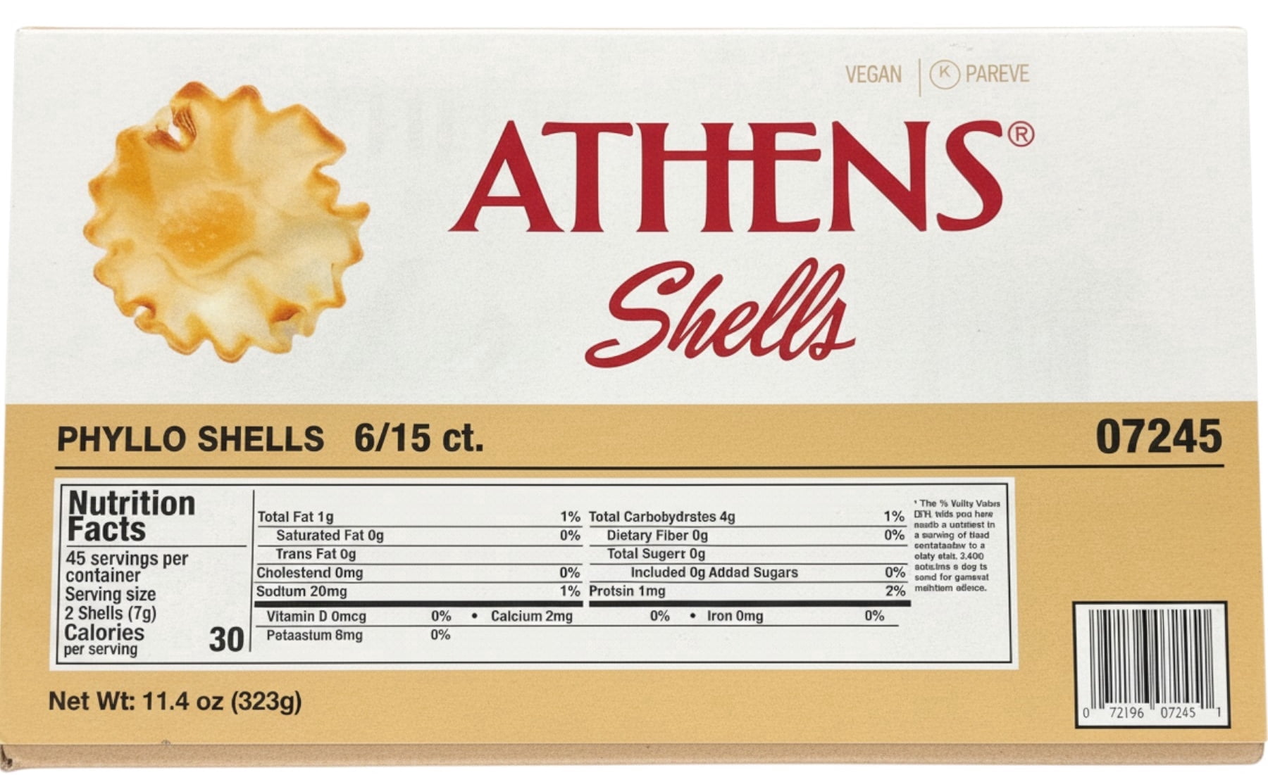 Athens Mini Fillo Shells, 90ct Box - Walmart.com