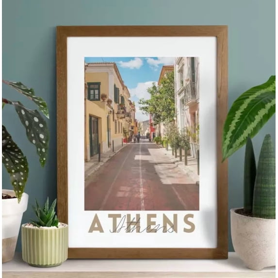 Athens Poster Greece Travel Poster Print Wall Art Travel Memories Home ...