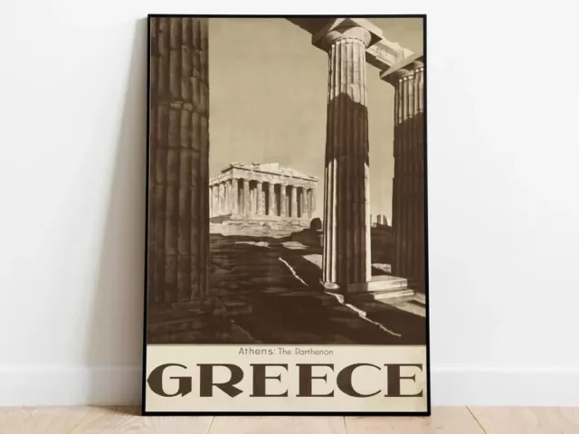 Athens Wall Art Print Vintage Poster Art Greece Travel Print Home Decor ...