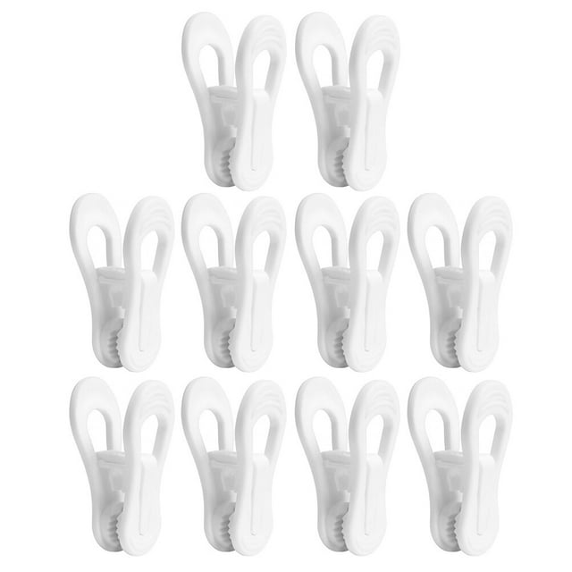 Athitqq 10pcs Hanger Clips Clothes Clips Plastic Clothespins Sock Clips ...
