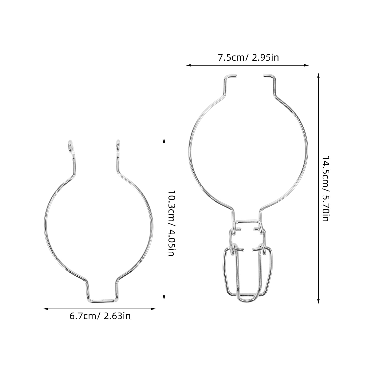 Athitqq 4pcs Jar Wire Clamp Stainless Steel Wire Locking Canisters Wide ...