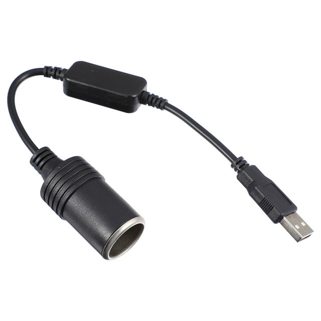 Athitqq 5V USB to 12V Cigarette Lighter Socket Cigar Lighter Converter Accessory - Walmart.com