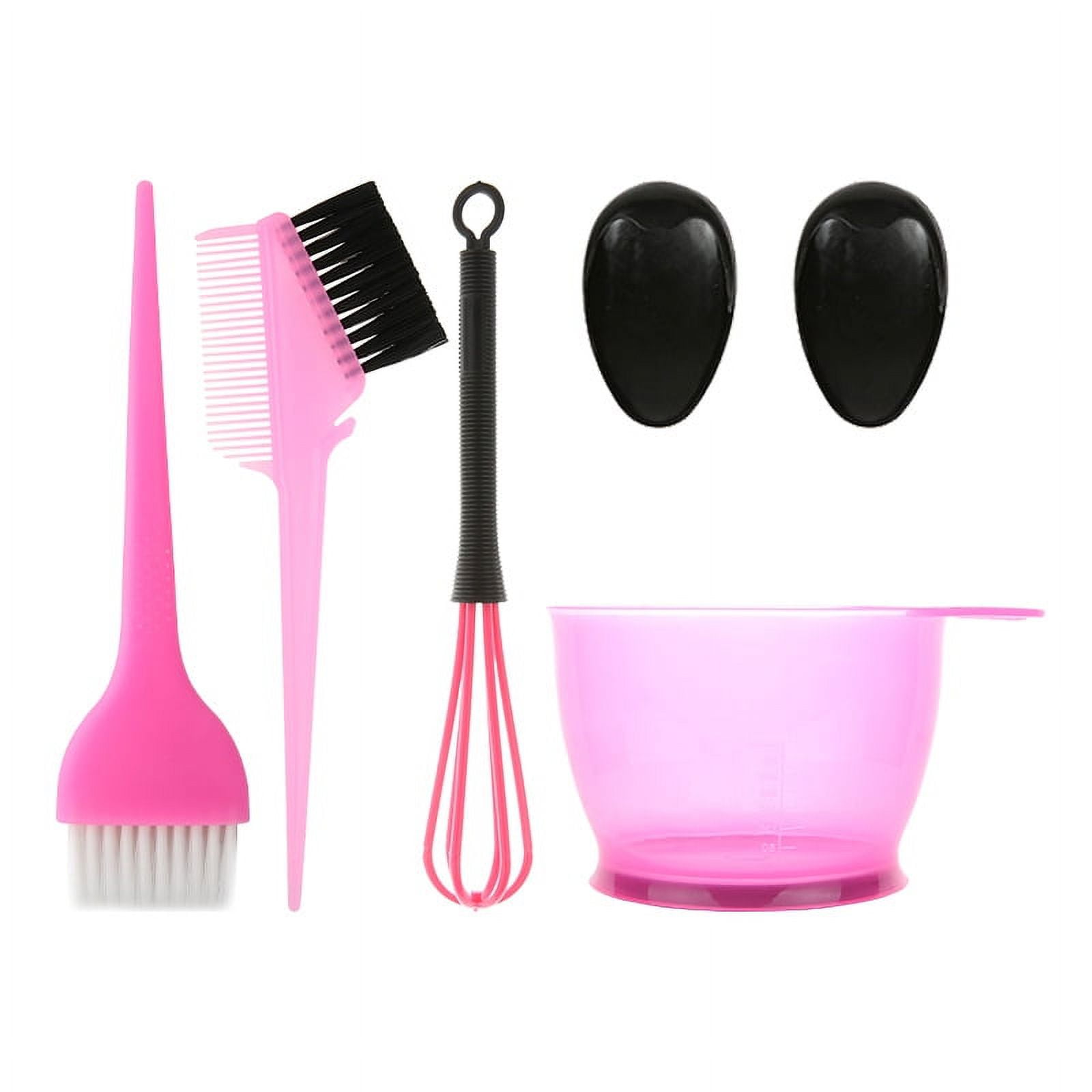Athitqq 5pcs in 1 Set Pink Hair Dye Tool Hair Coloring Kits Perm Bowl ...