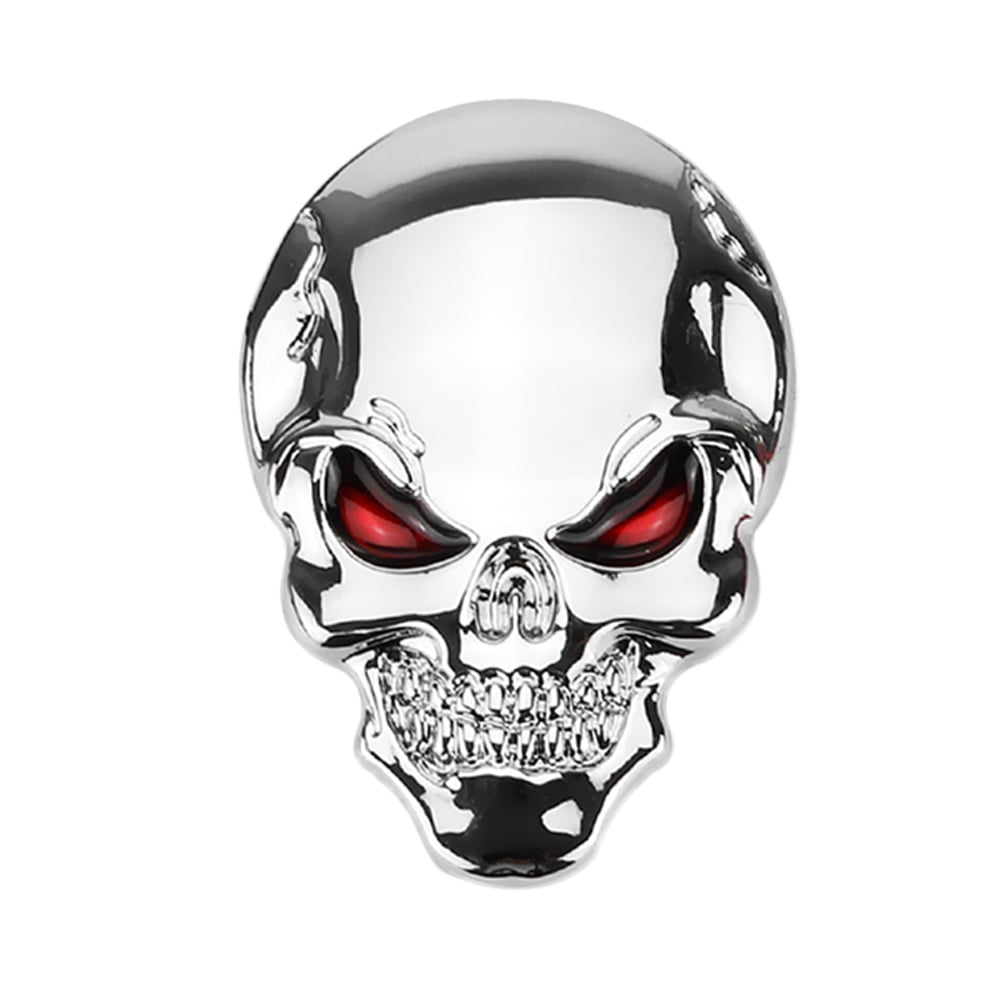 Athitqq Automotive Metal Skull Car Body Paste Personality Labeling ...