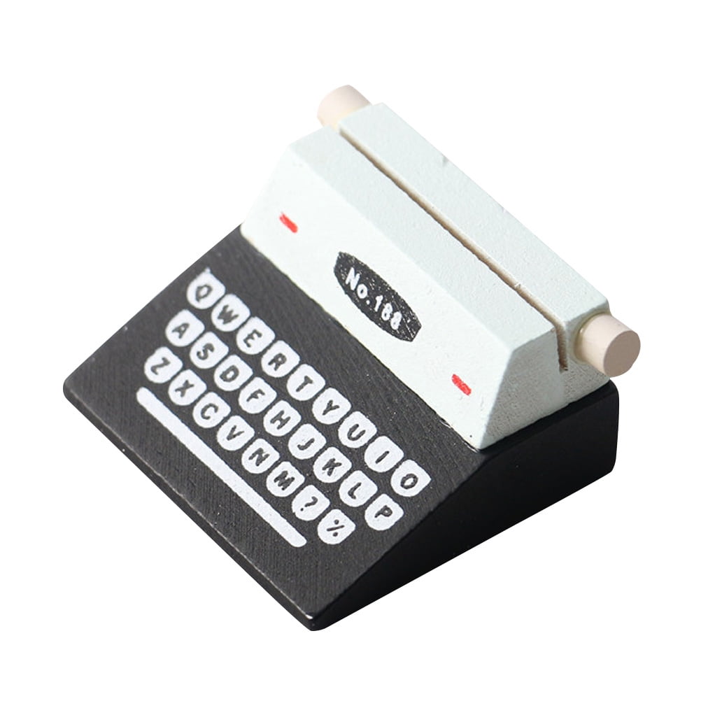 Athitqq Miniature Mini Typewriter Model Doll House Typewriter Model ...