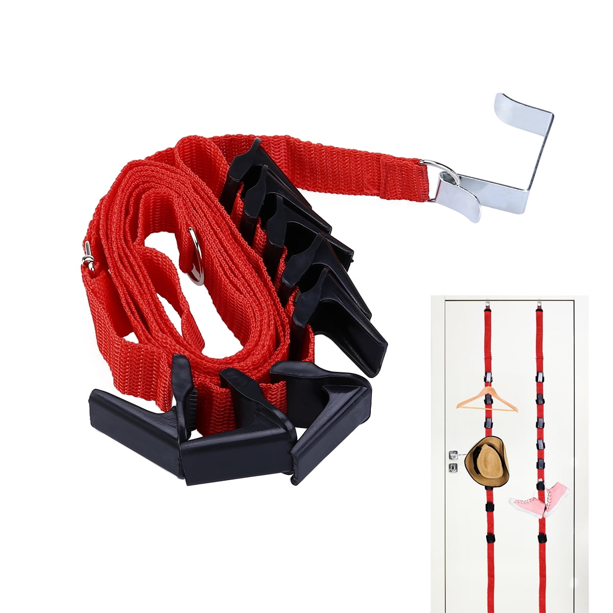 Athitqq Novelty Adjustable Door Back Hook Hanger Hat Bag Rack Holder ...