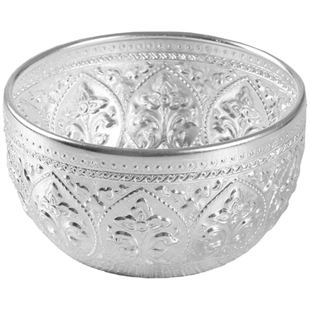 Athitqq Thai Tin Bowl Small Carved Tin Bowl Water Offering Bowl Massage ...
