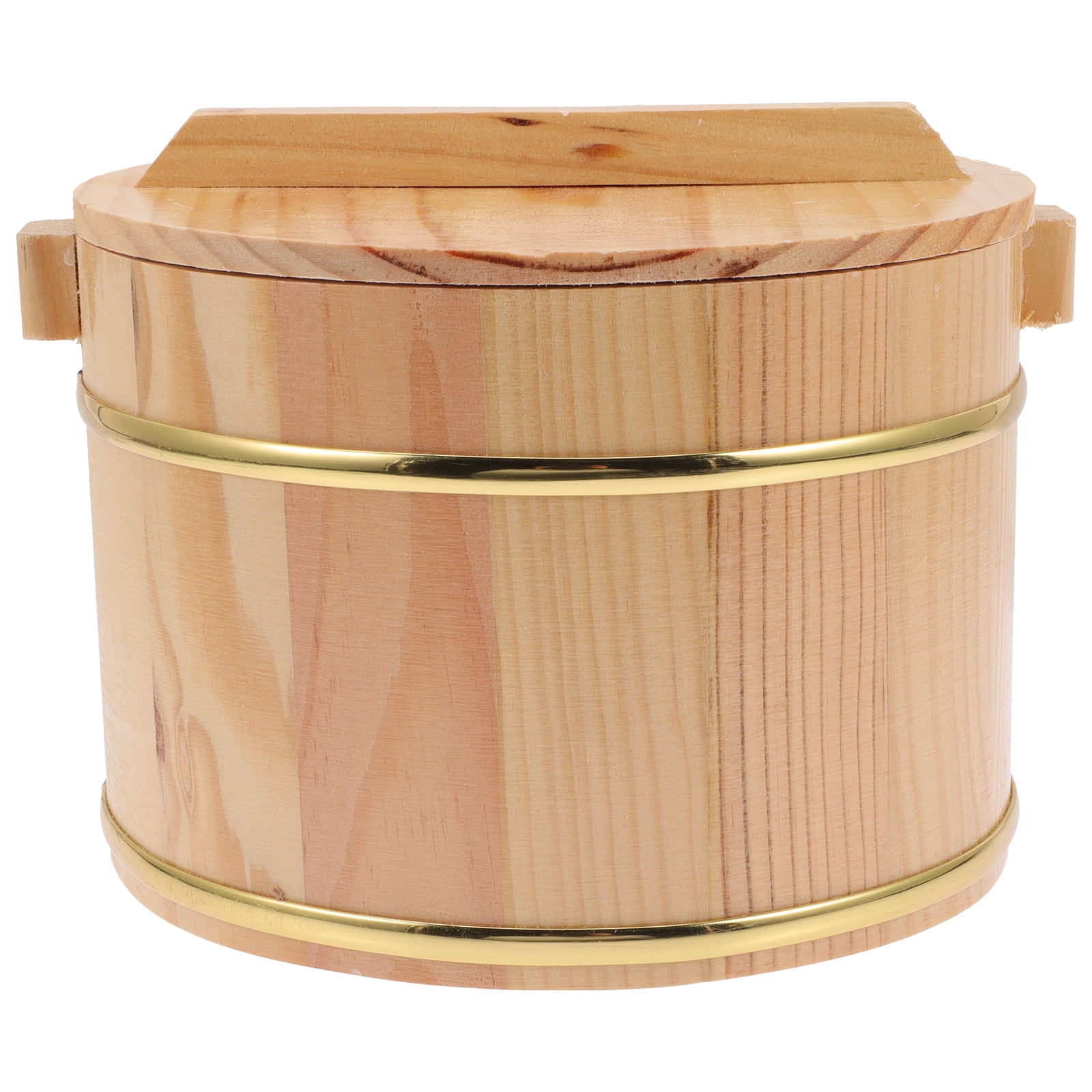 AthitqqM 1 Set of Wooden Steamed Rice Bucket Versatile Rice Storage ...