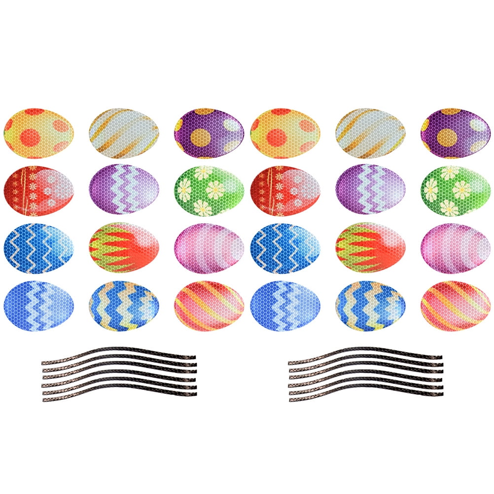 AthitqqM 2 sets of Easter Decorations Reflective Magnets Car Sticker Easter Element Magnetic Car ...