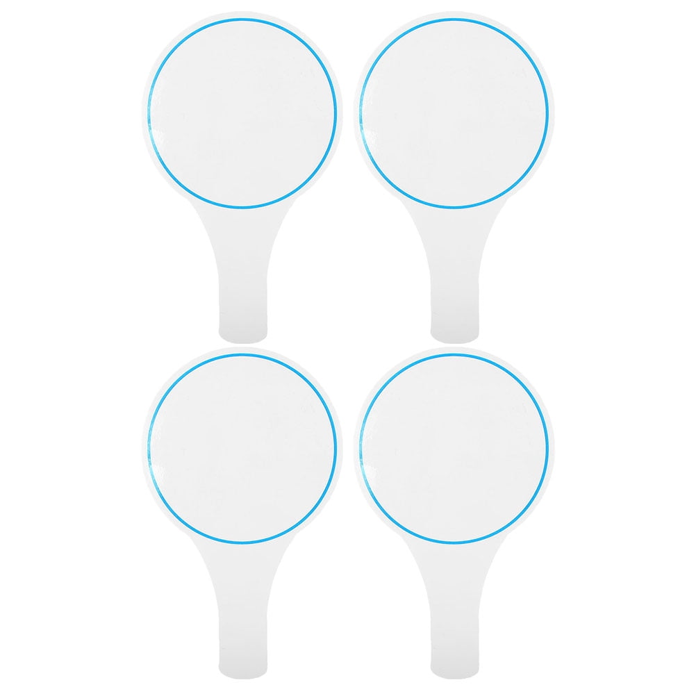 AthitqqM 4Pcs Dry Erase Answer Paddle White Board Single Sided Paddles ...
