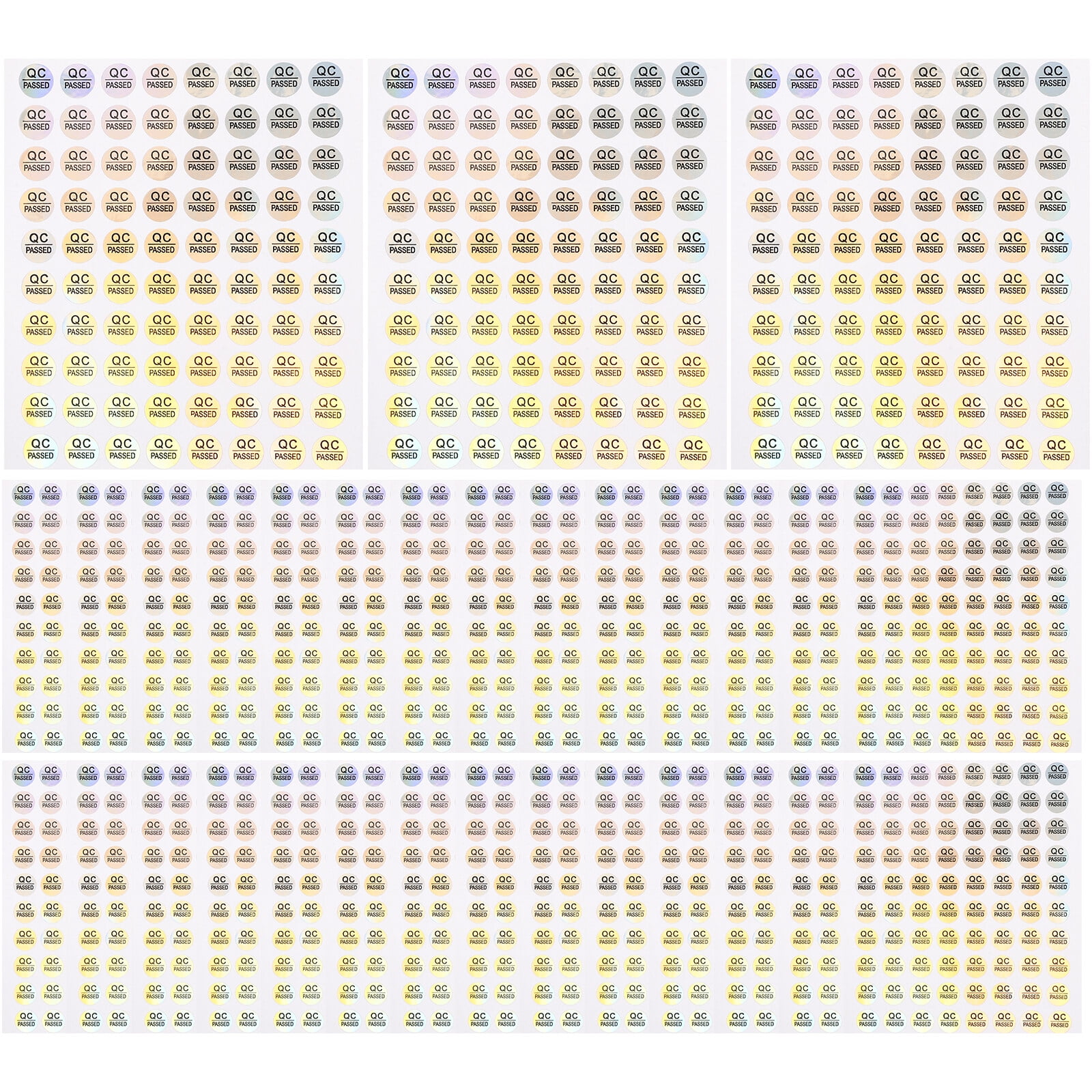 Kisangel QC Passed Stickers for Warehouse Self Adhesive PVC Assorted ...