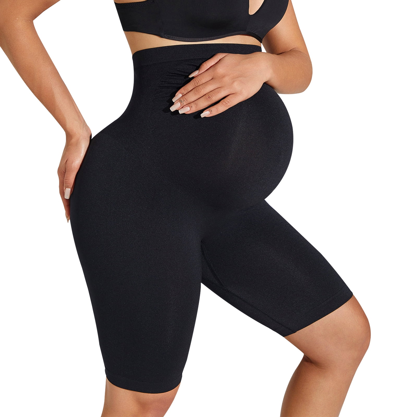 Athlemo Plus Size Maternity Shorts Over The Belly Shorts for Pregnancy ...