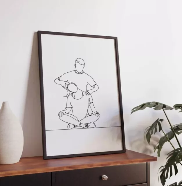 Athlete Injury Recovery Print Massage Physiotherapy, Outline Drawing ...