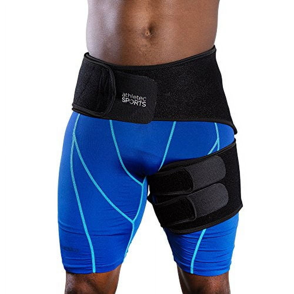 Athletec Sport Adjustable Compression Groin Support Wrap for Hip ...