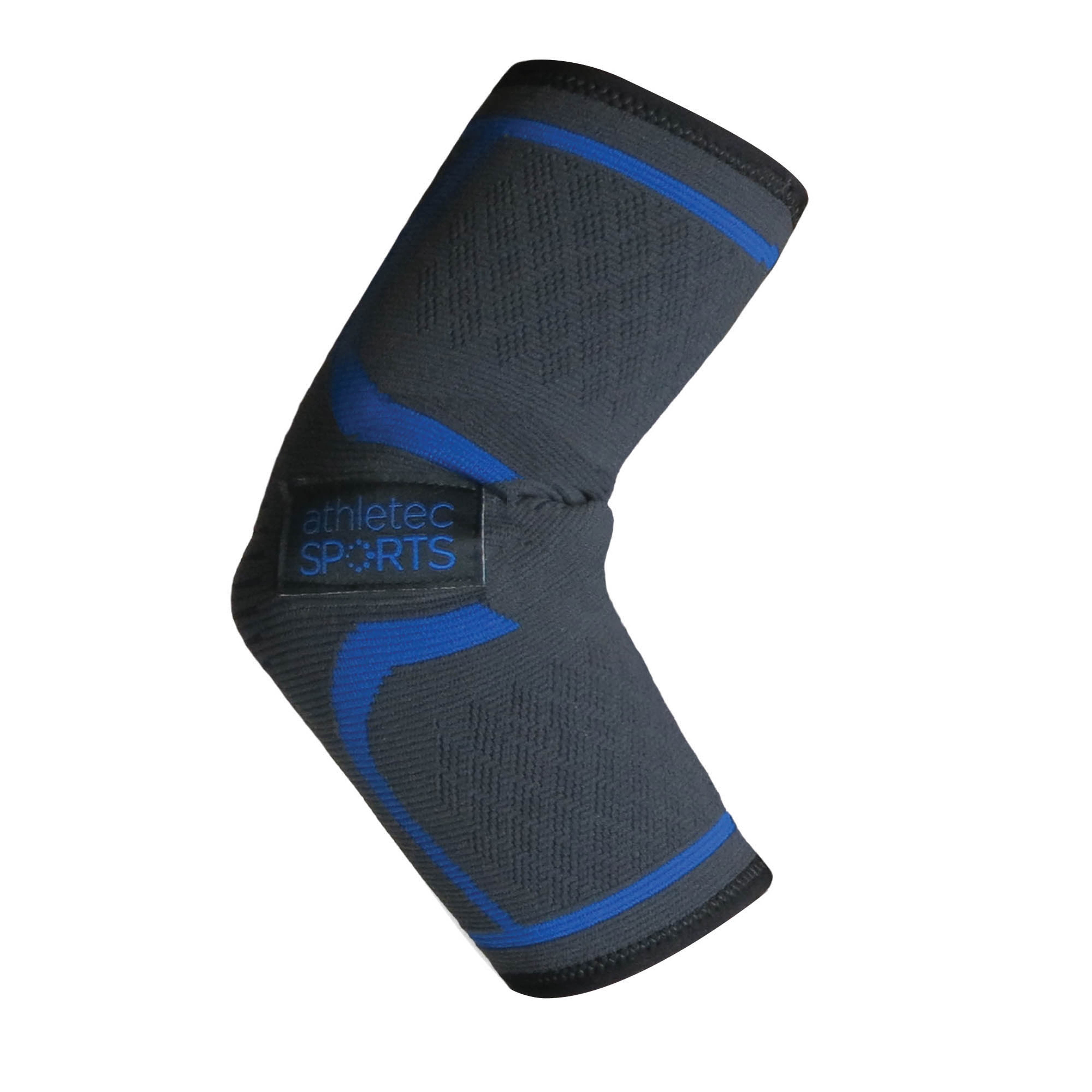 Athletec Sports M Modern Nylon Fabric Knitted Elbow Sleeve in Gray/Blue ...