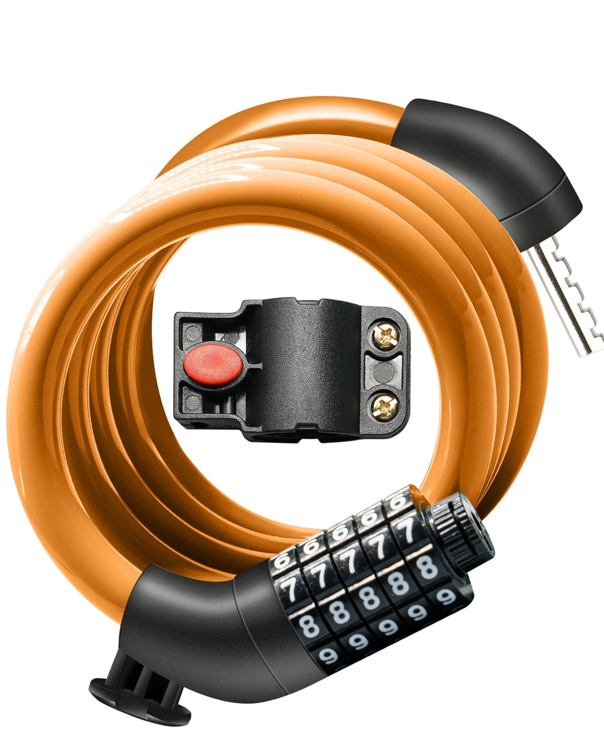 Athletgo Bike Lock Cable with Combination,High Security 5-Digit ...