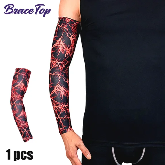 Athletic Arm Sleeves BraceTop 1 PC Cool Men Arm Sleeves, Outdoor Sports ...