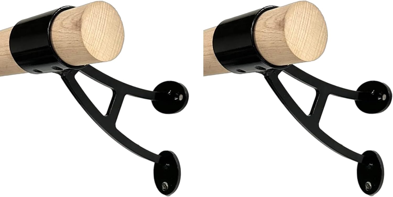 Barre Ballet Single Fixed Height Wall Mount With 2 Jordan Ballet Barre