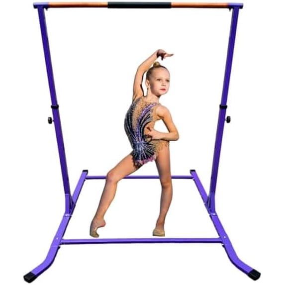 Athletic Bar Gymnastics Bar Adjustable 3FT to 5FT for Kids Home ...