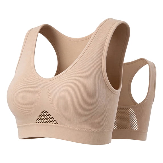 Athletic Bras for Women Ribbed Sports Bra Womens Mesh Patchwork High ...