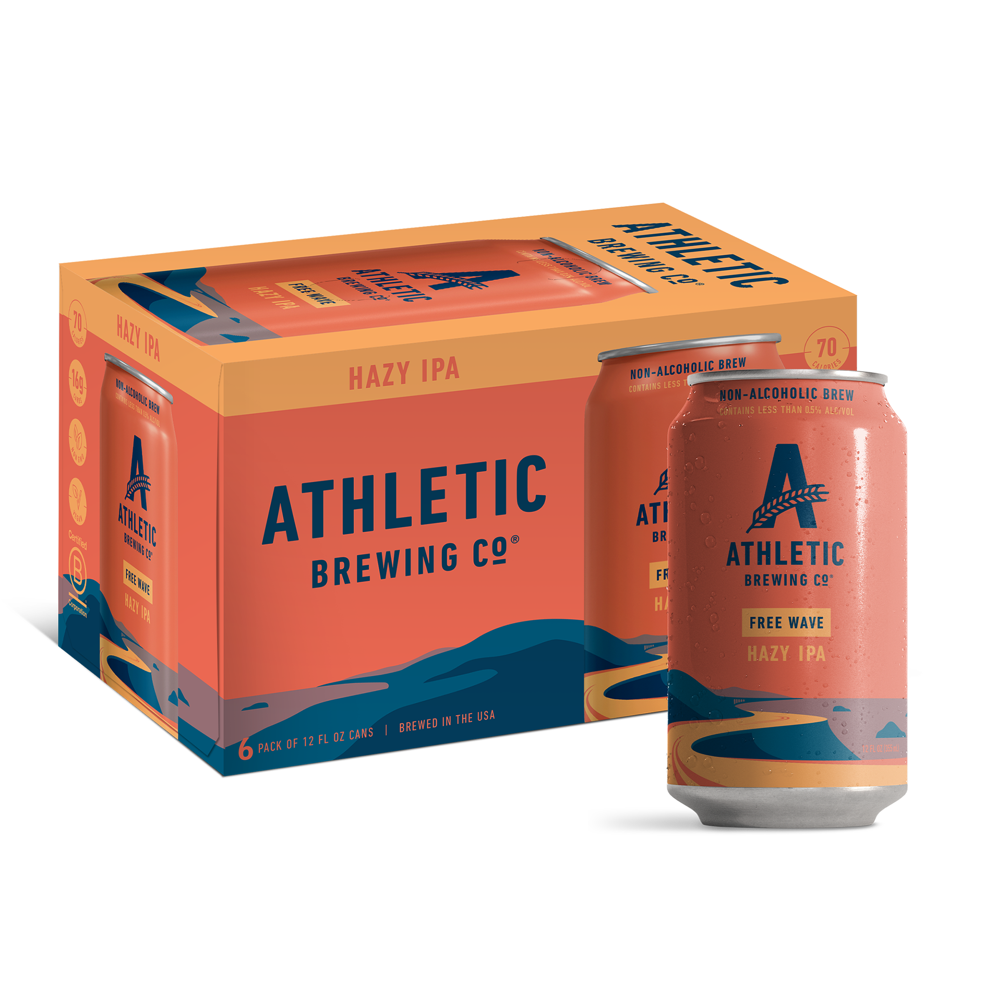 Athletic Brewing Company Run Wild IPA and Free Wave Hazy IPA Mixed Case ...