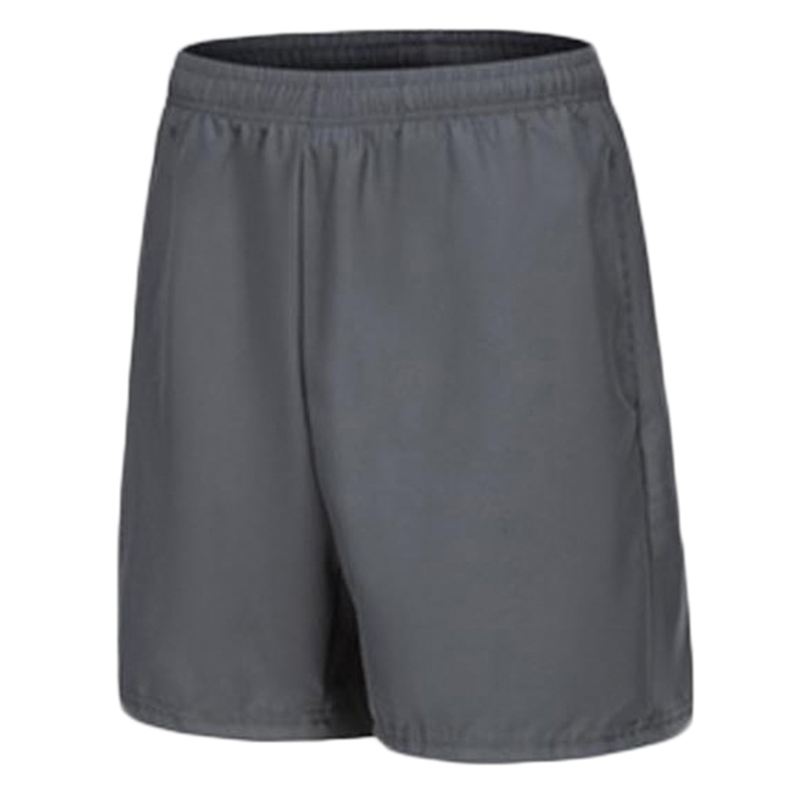 Athletic Gym Men’s Shorts Breathable Mesh Liner 7-Inch Inseam Moisture ...