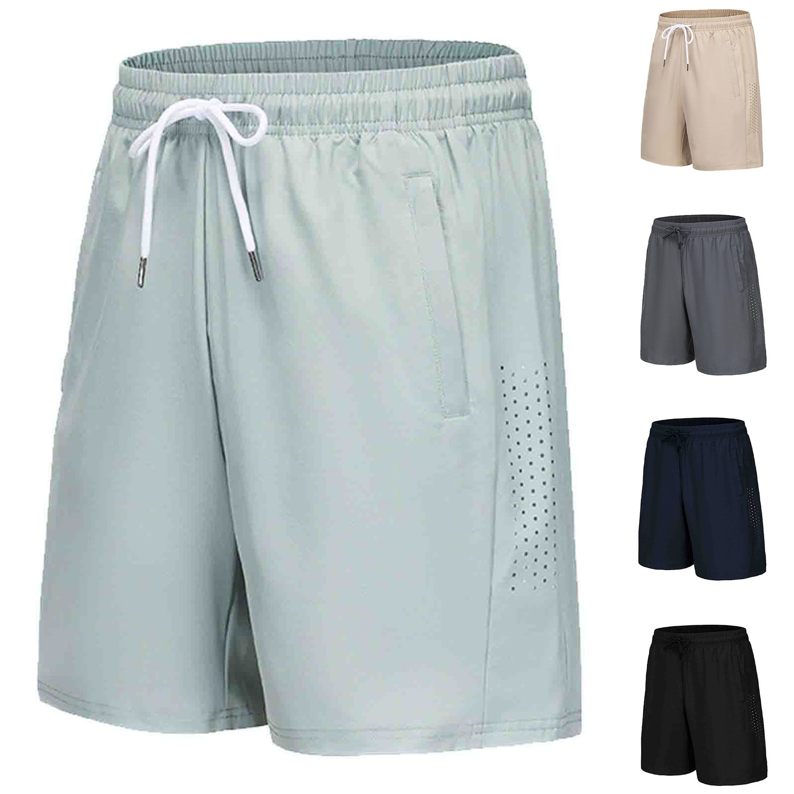 Athletic Gym Mens Shorts - Men's Flat Front Short Running Shorts Men ...