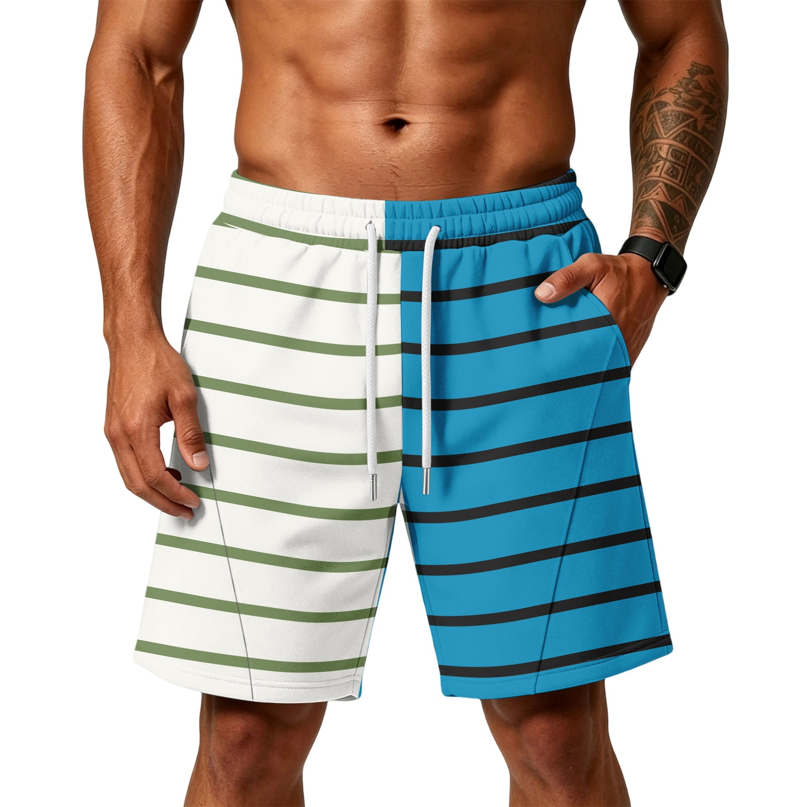 Athletic Gym Mens Shorts - Workout Quick Dry Basketball Shorts with ...