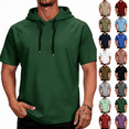 Athletic Hoodies Mens Fashion Sport Sweatshirt Solid Color Fleece ...