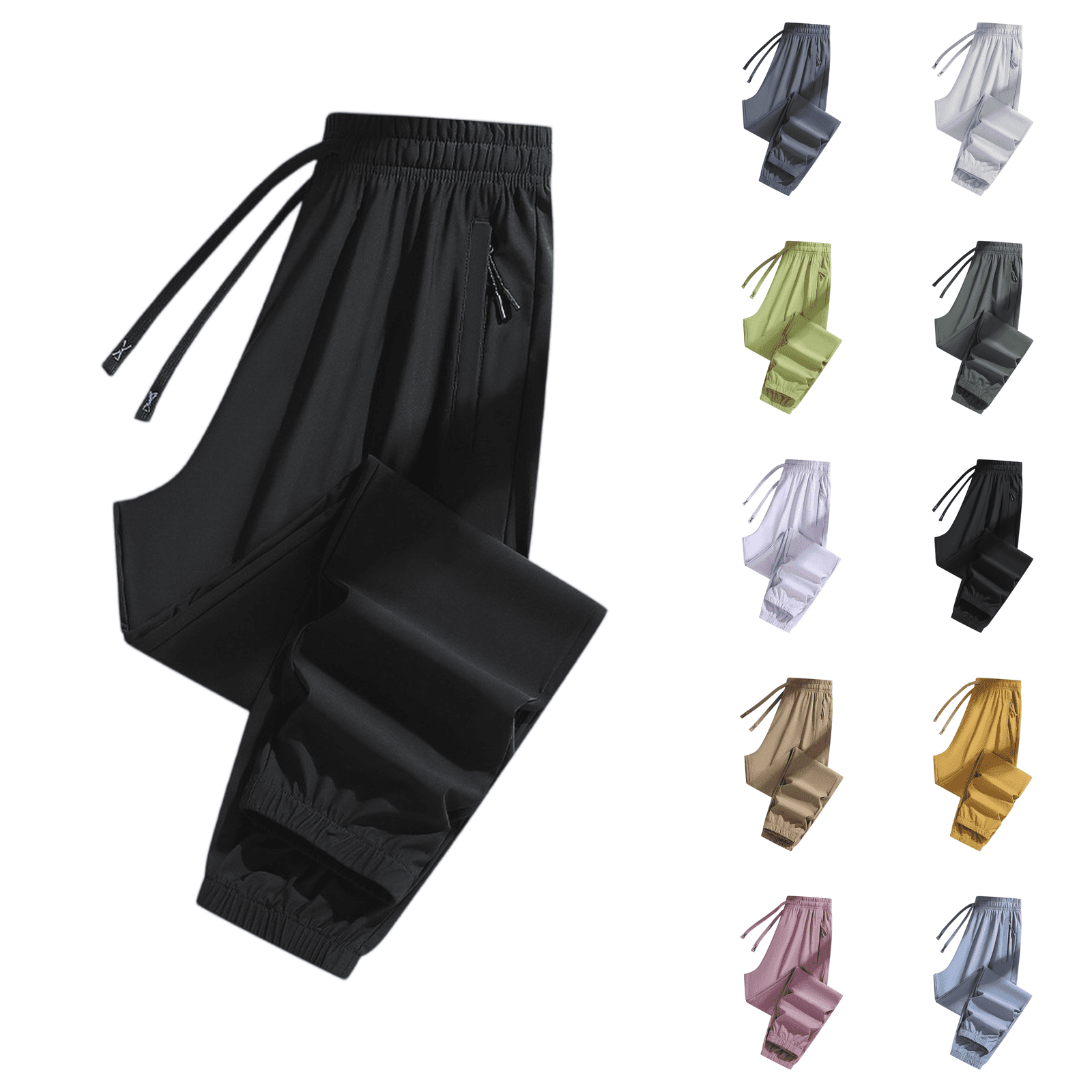 Athletic Pants Women Quick Dry Breathable 2026 Elastic Drawstring Waist ...
