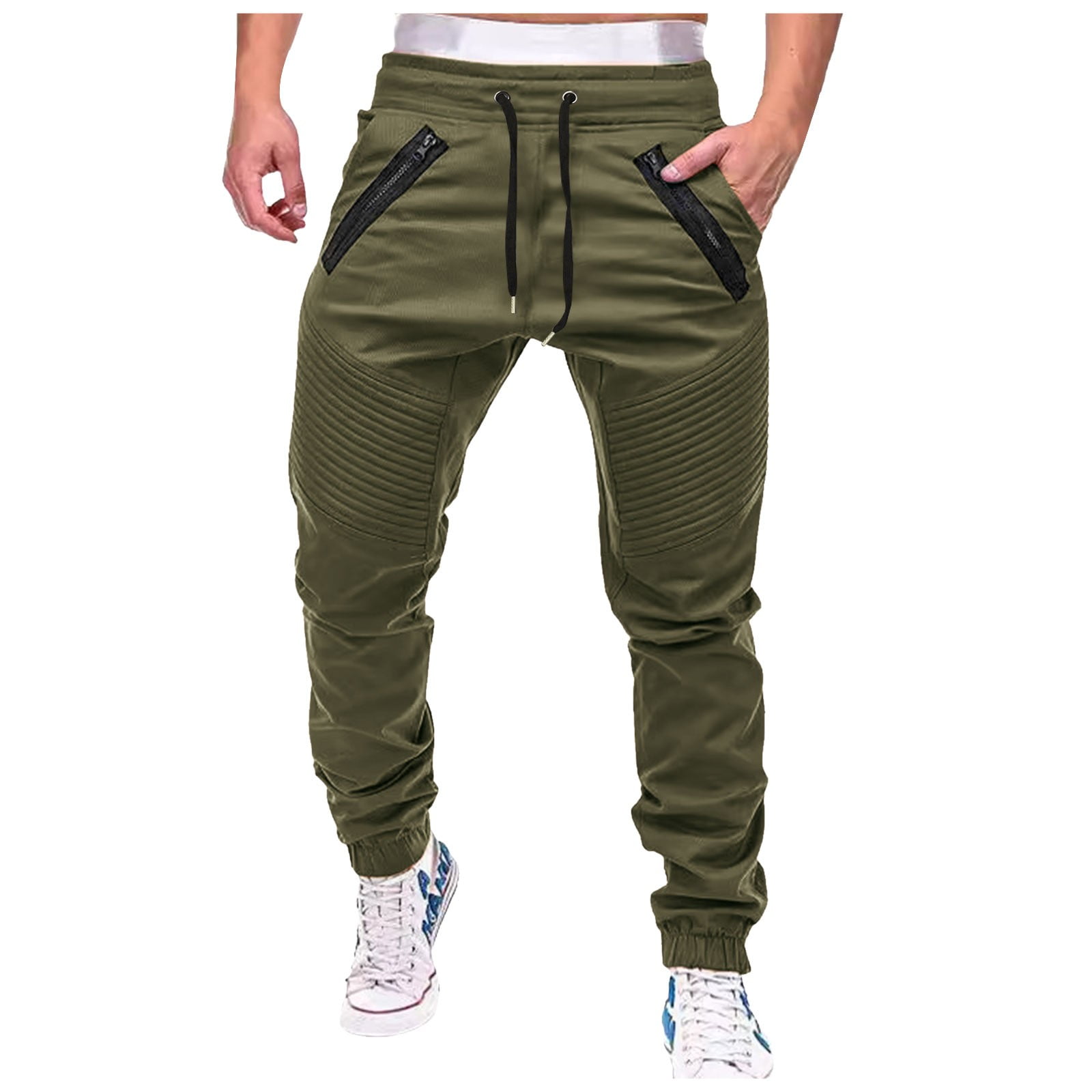 Athletic Pants for Men Clearance Stretch Casual Sweatpants Essential ...