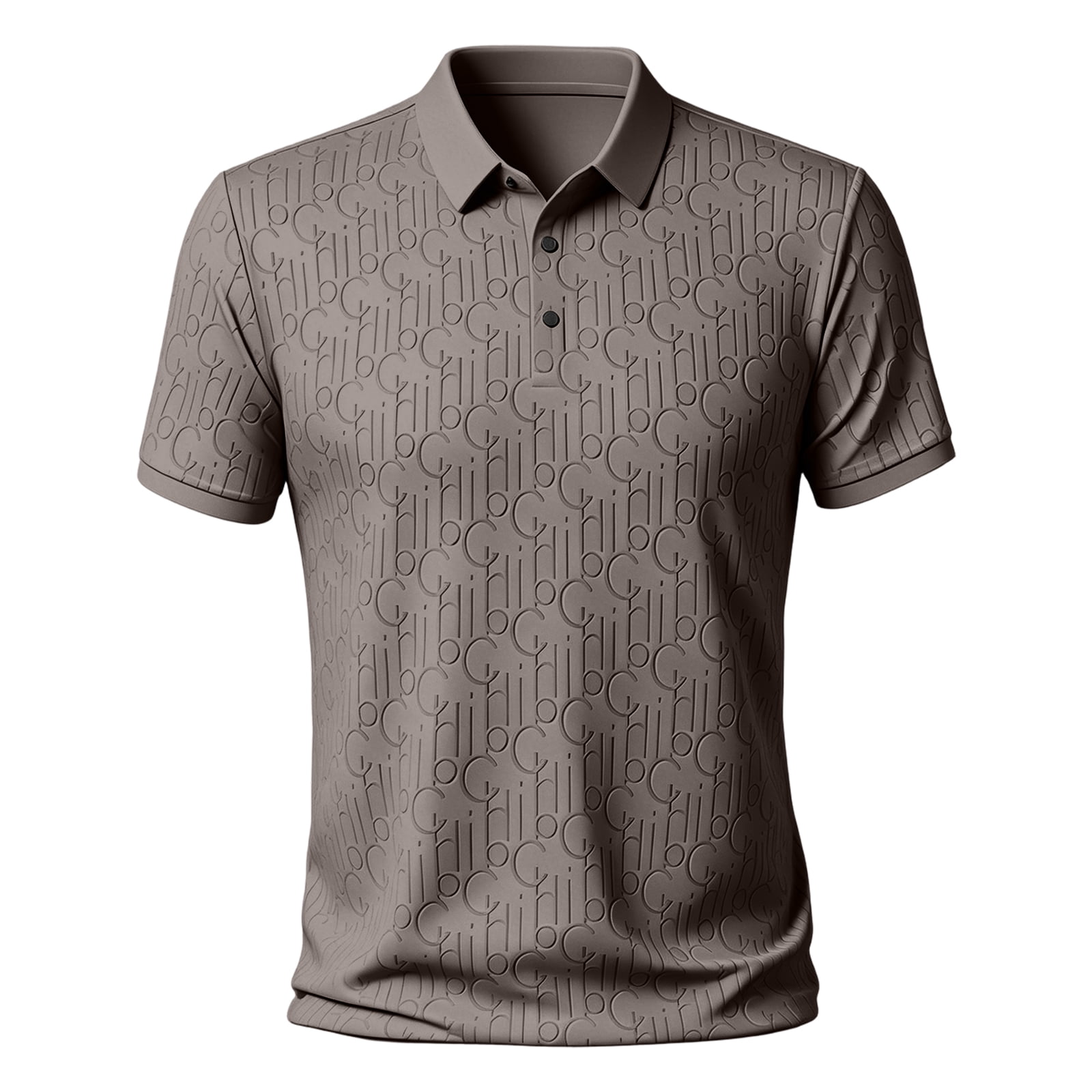 Athletic Polo Shirts for Men Short Sleeve Button Up Textured T Shirts ...