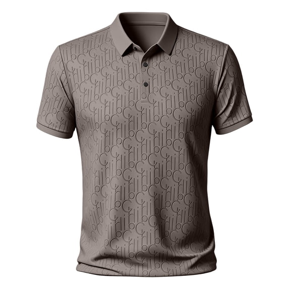 Athletic Polo Shirts for Men Short Sleeve Button Up Textured T Shirts ...