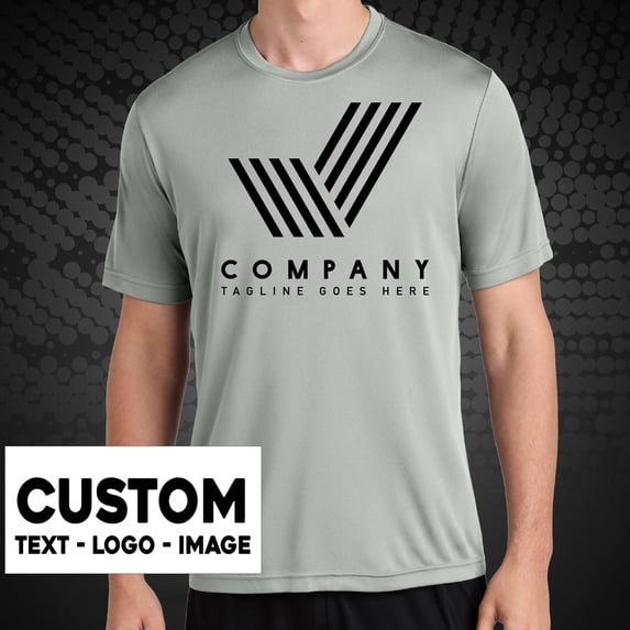 Athletic QuickDry Shirt MoistureWicking Lightweight Custom Logo Options ...