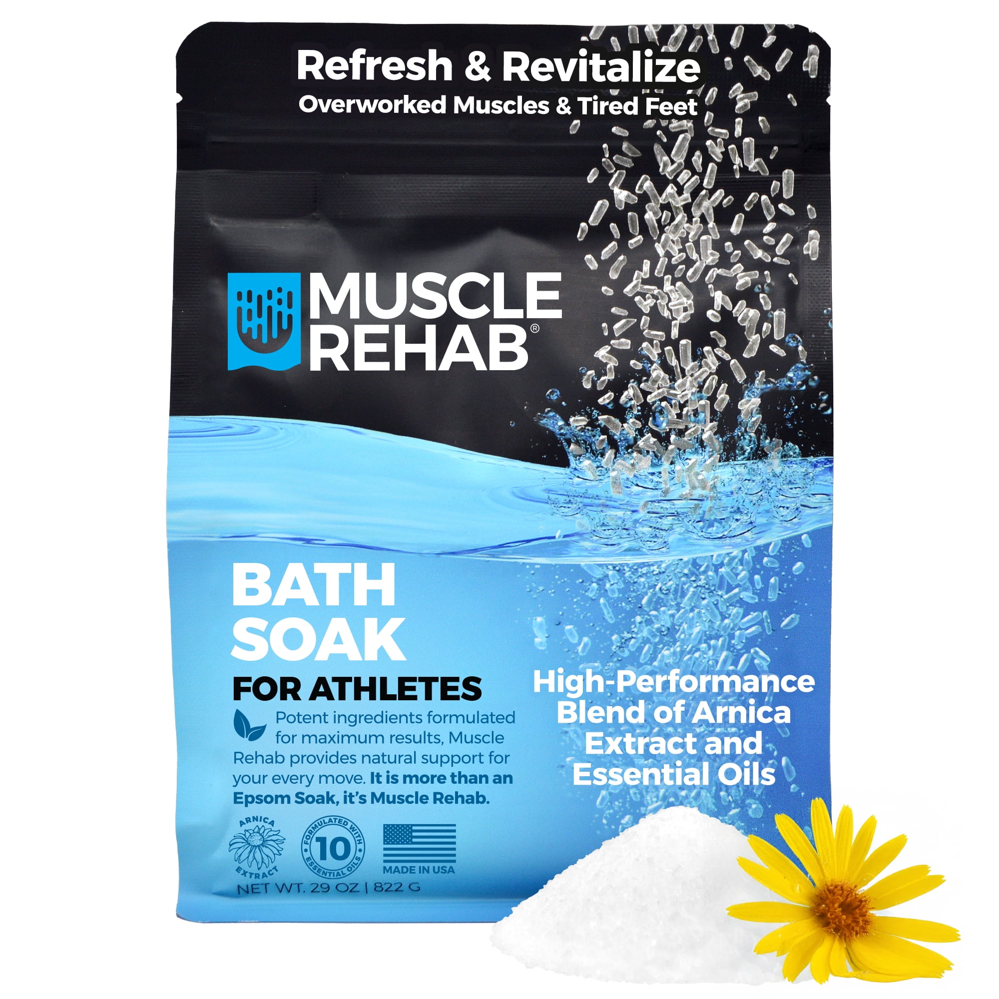 Muscle Rehab| Epsom Salts with Arnica for Soaking for Pain-Magnesium ...
