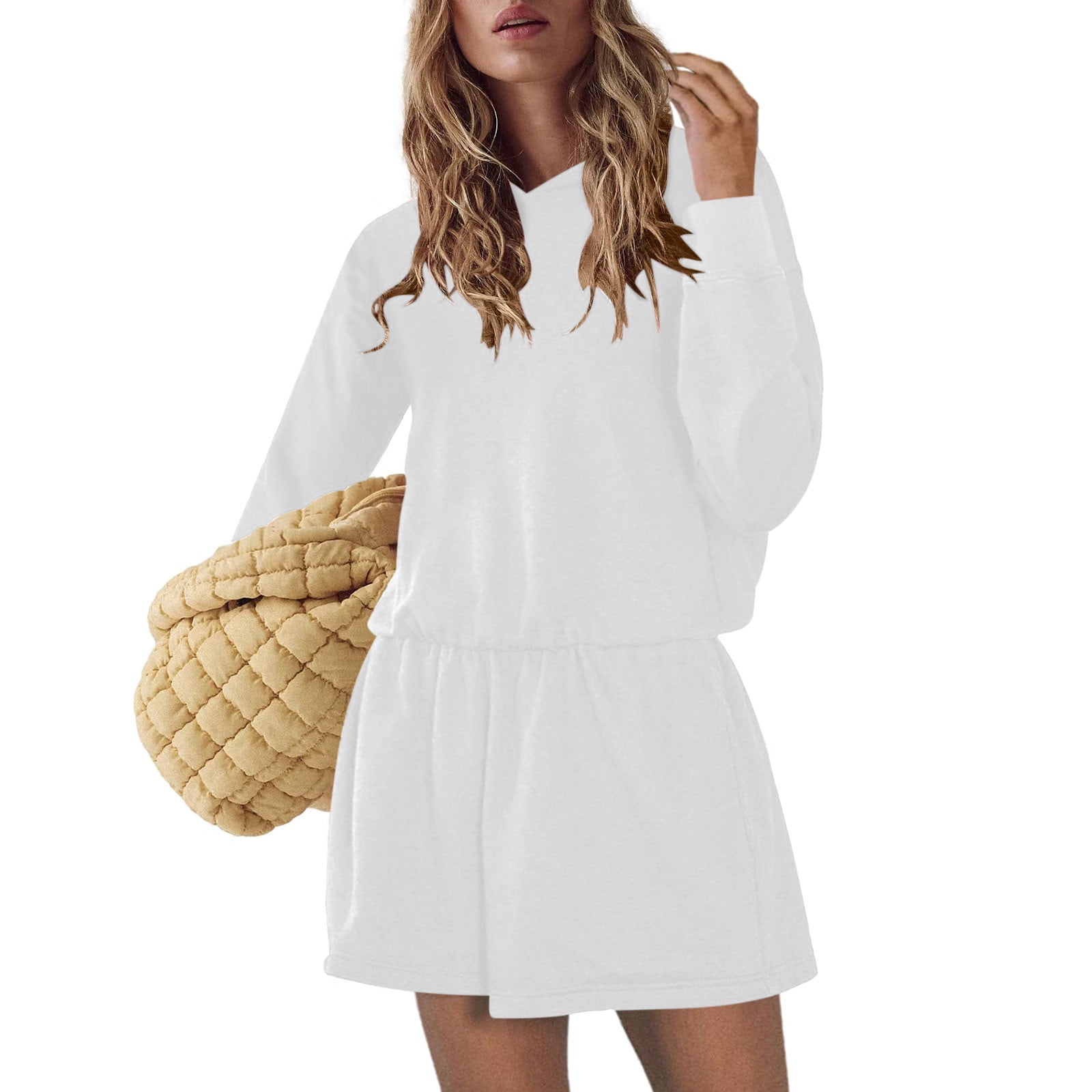 Athletic Rompers for Women Hooded Long Sleeve Cutout Open Back Workout ...