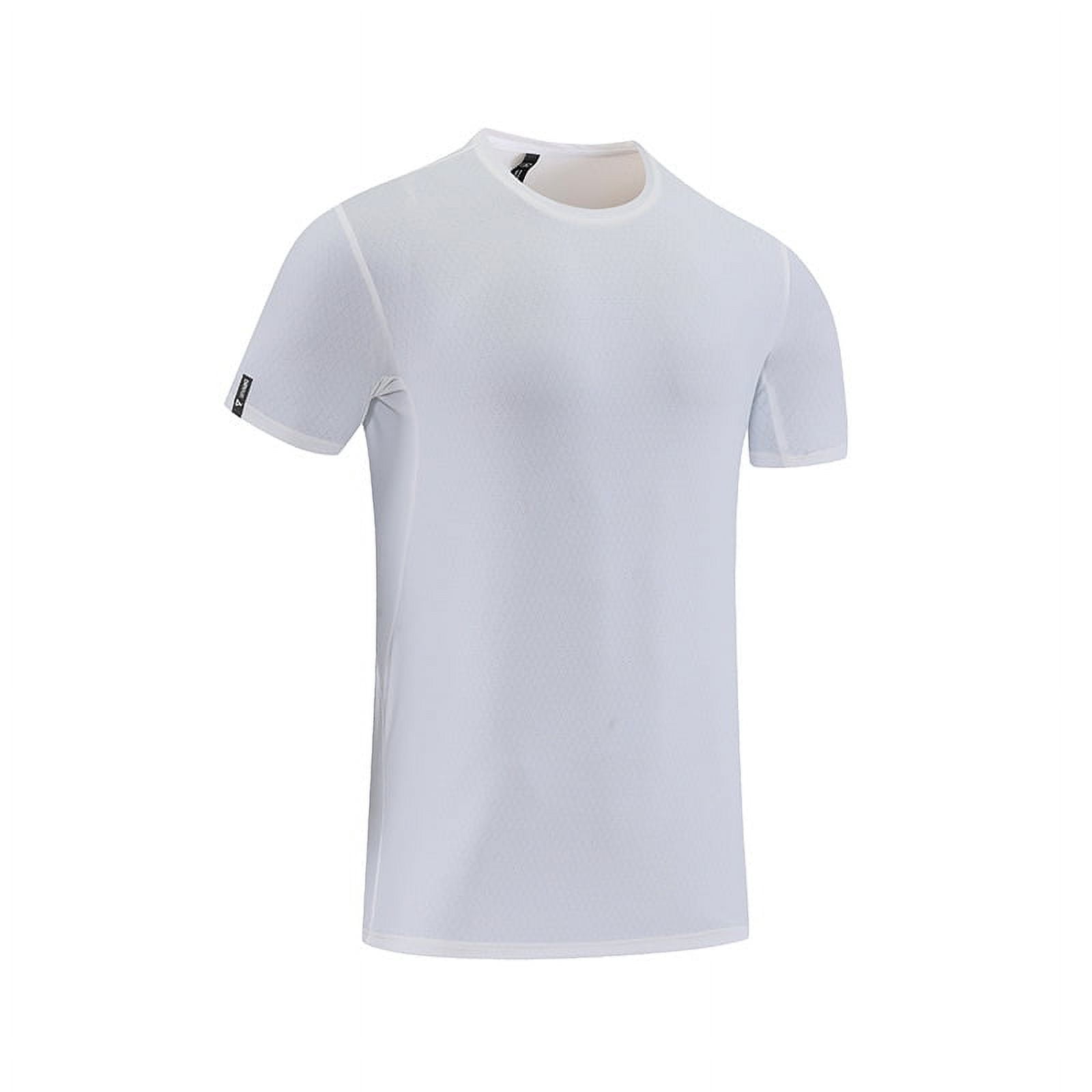 Athletic Shirts for Men Short Sleeve Quick Dry Workout Running Gym ...
