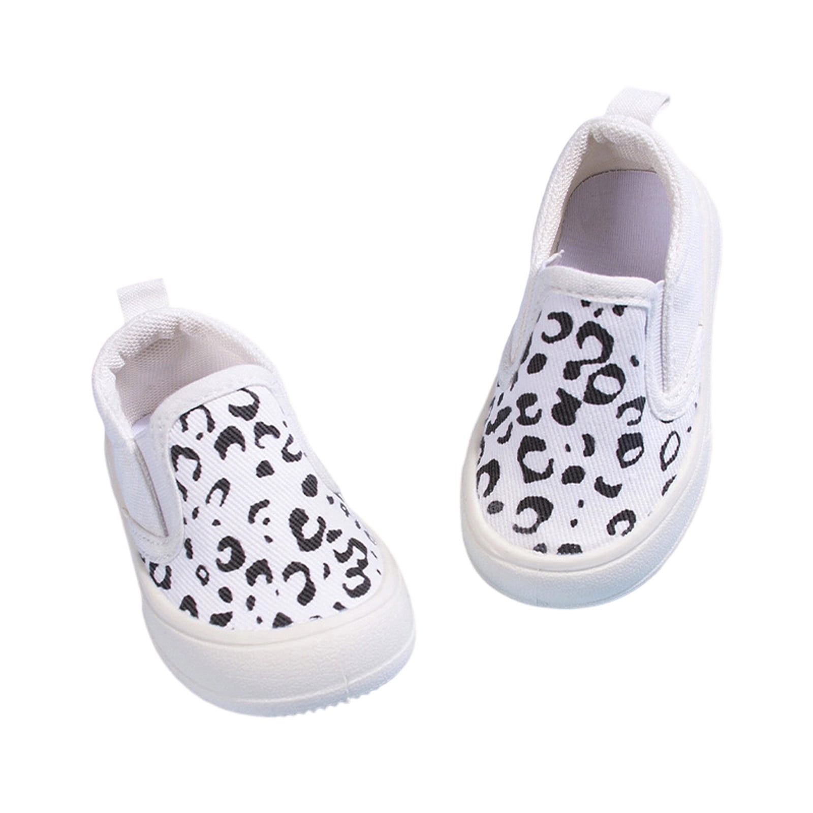Athletic Shoes for Girls Kids Baby Girls Leopard Print on Canvas Shoes ...