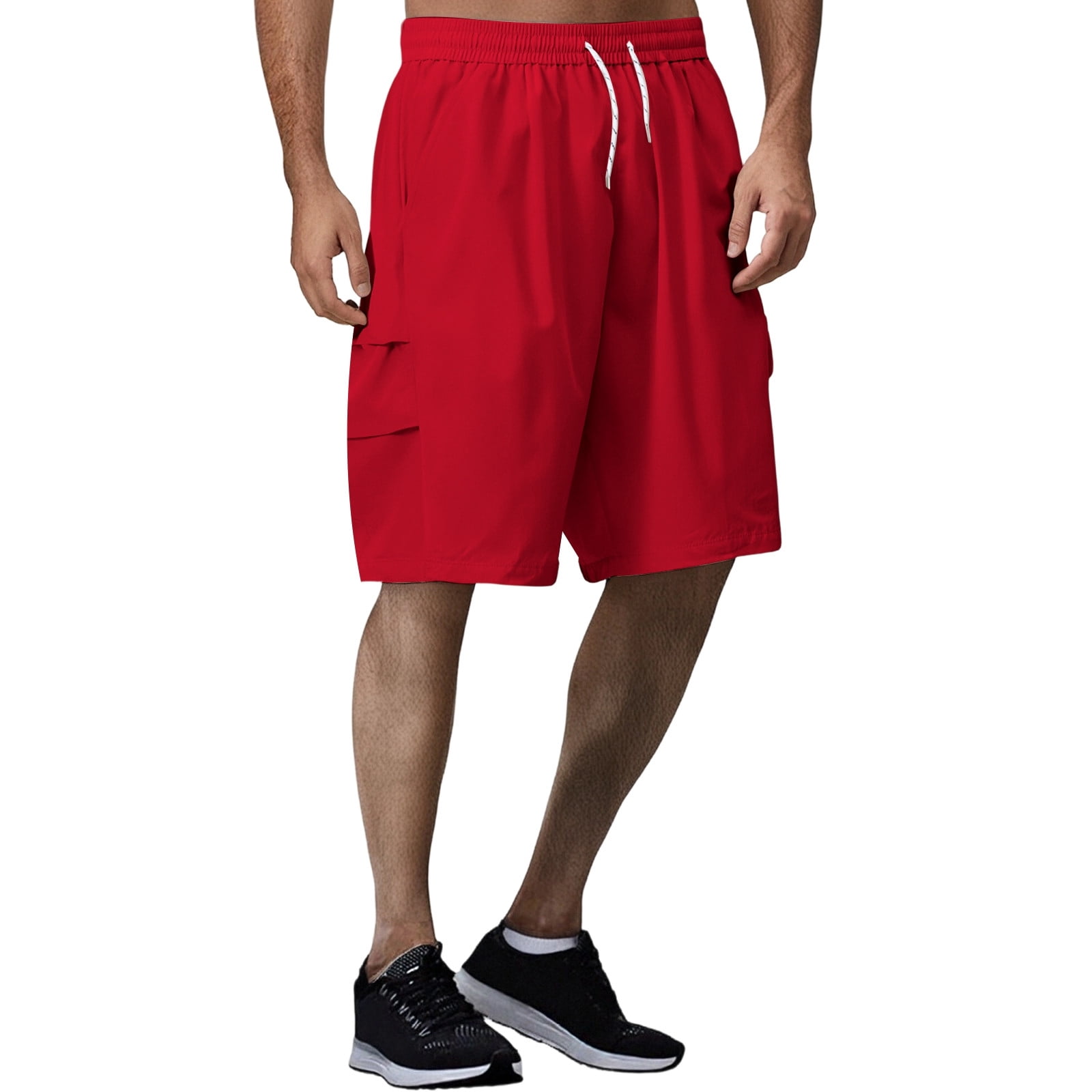 Athletic Shorts Men Loose Fit Joggers Walking Shorts Lightweight Summer ...