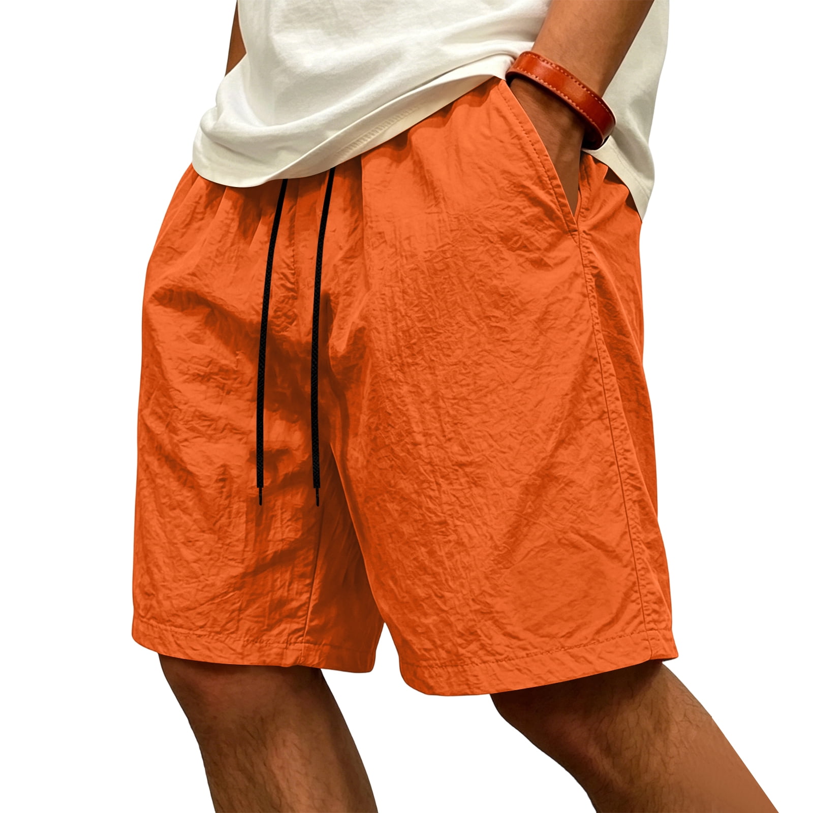 Athletic Shorts Men Quick Dry Lightweight Elastic Waist Workout Short ...