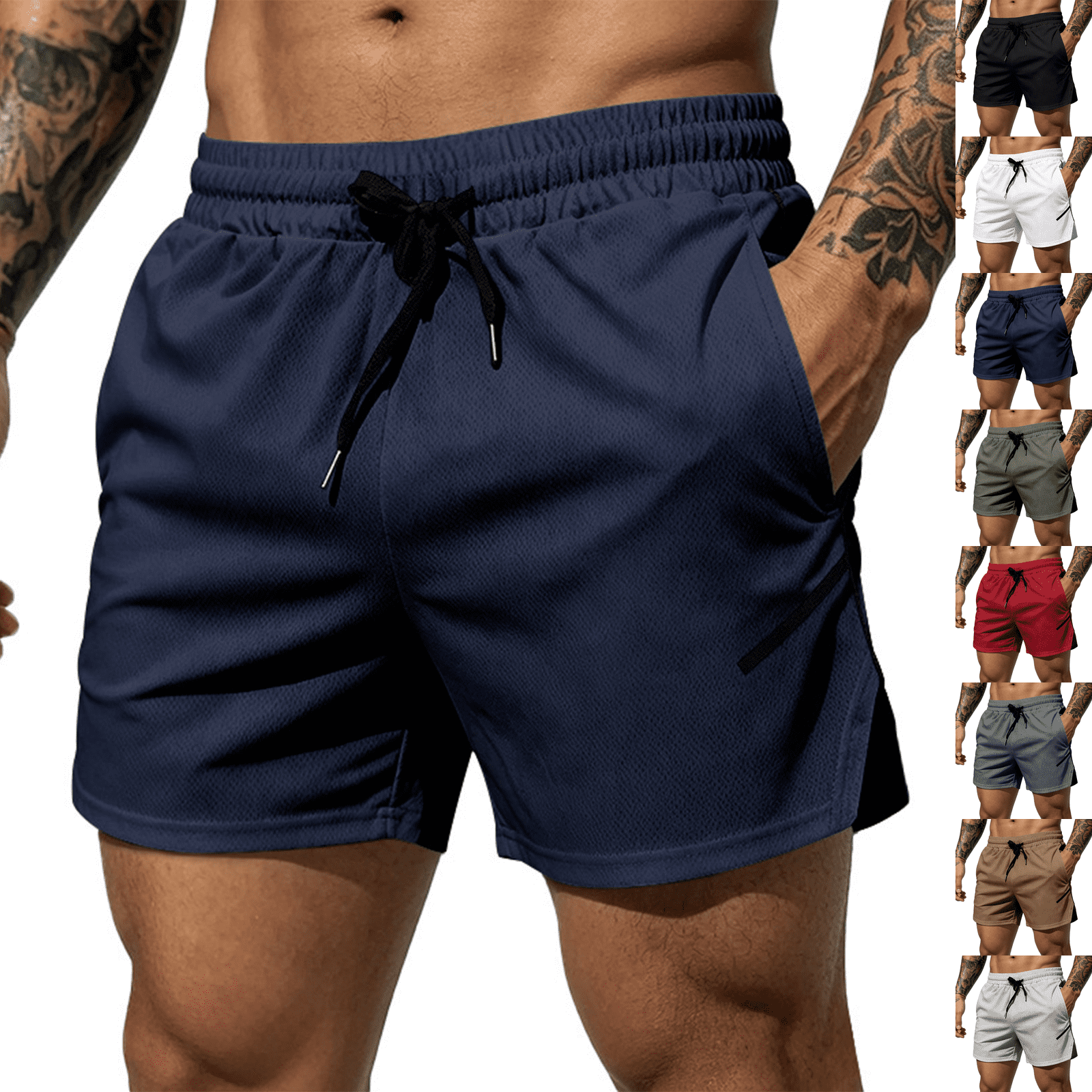 Athletic Shorts Mens Quick Dry Gym Workout Shorts Men Lightweight ...