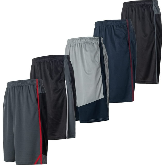 Athletic Shorts for Men - 5 Pack Pack Men's Activewear Quick Dry ...