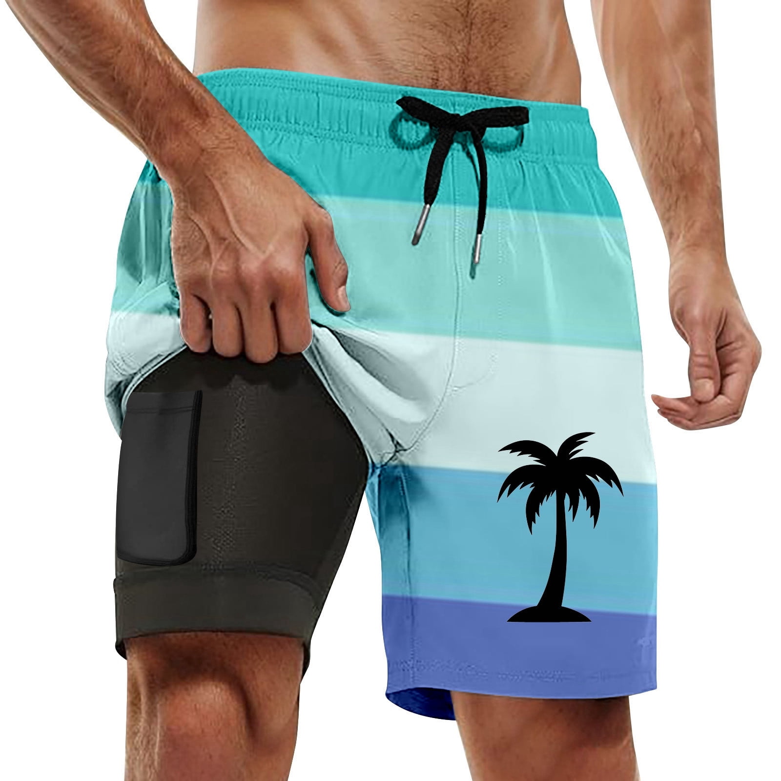 Athletic Shorts for Men Animal Print Short Sleeved T Shirt Capybara ...