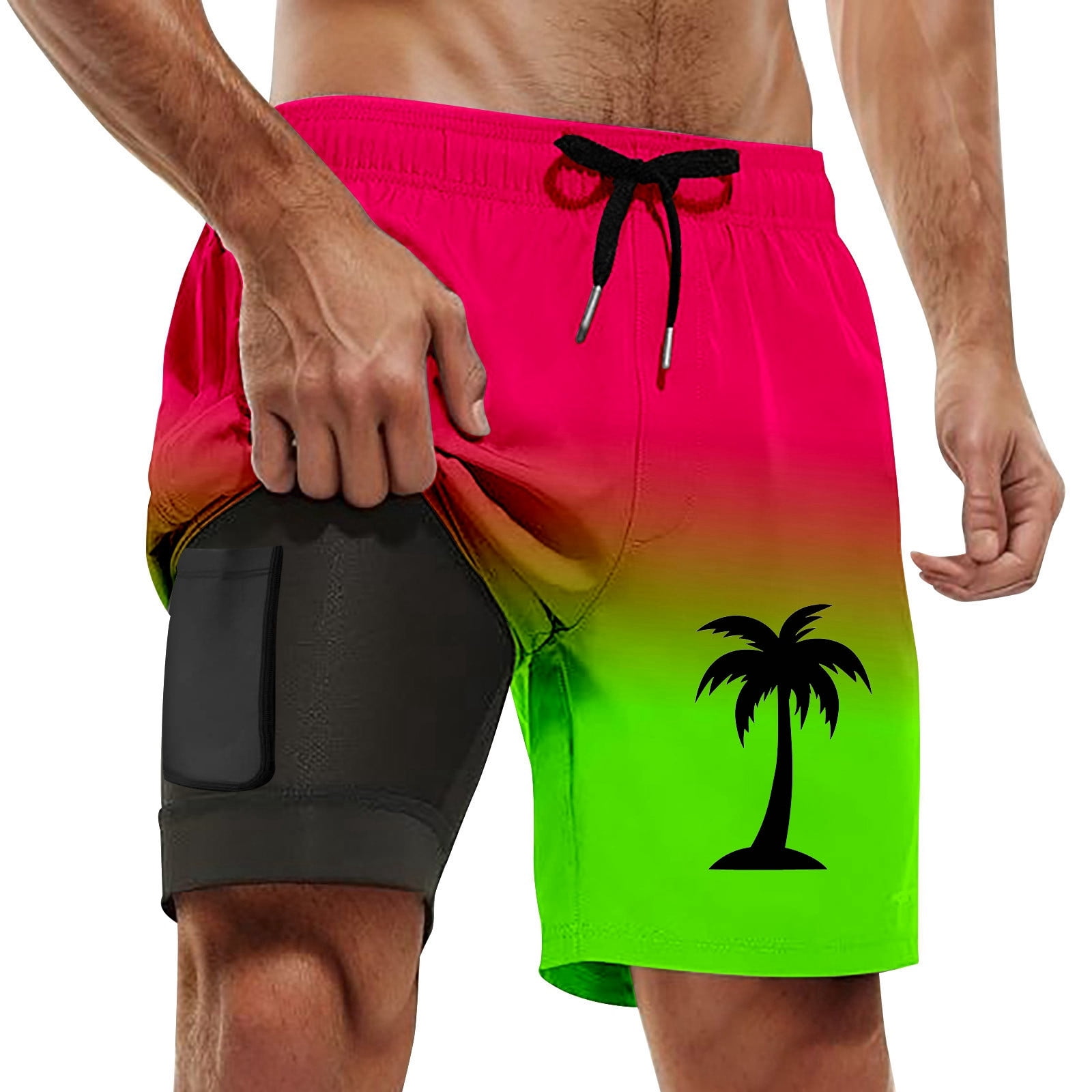 Athletic Shorts for Men Animal Print Short Sleeved T Shirt Capybara ...