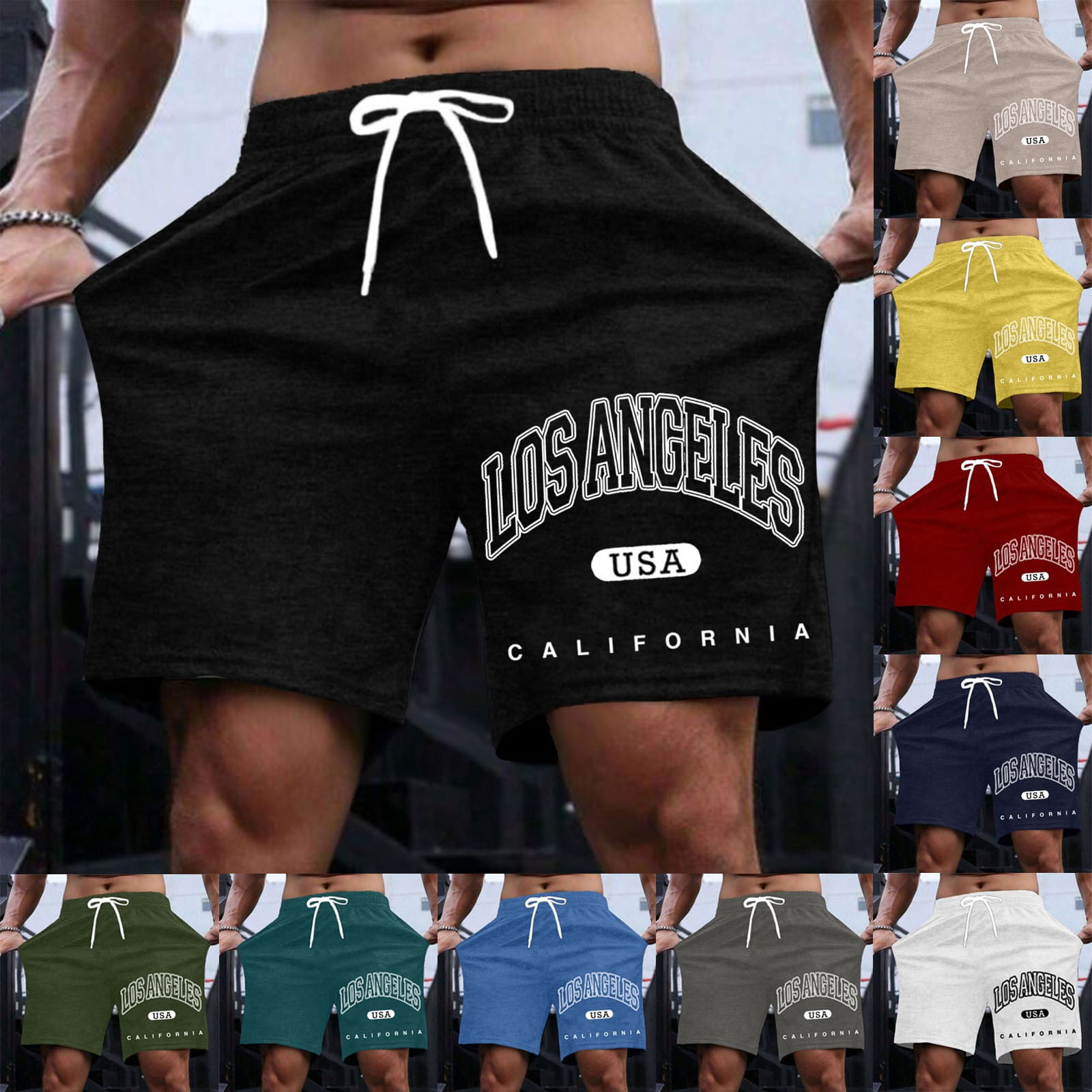 Athletic Shorts for Men Casual Shorts Everyday Relaxation Street Style ...