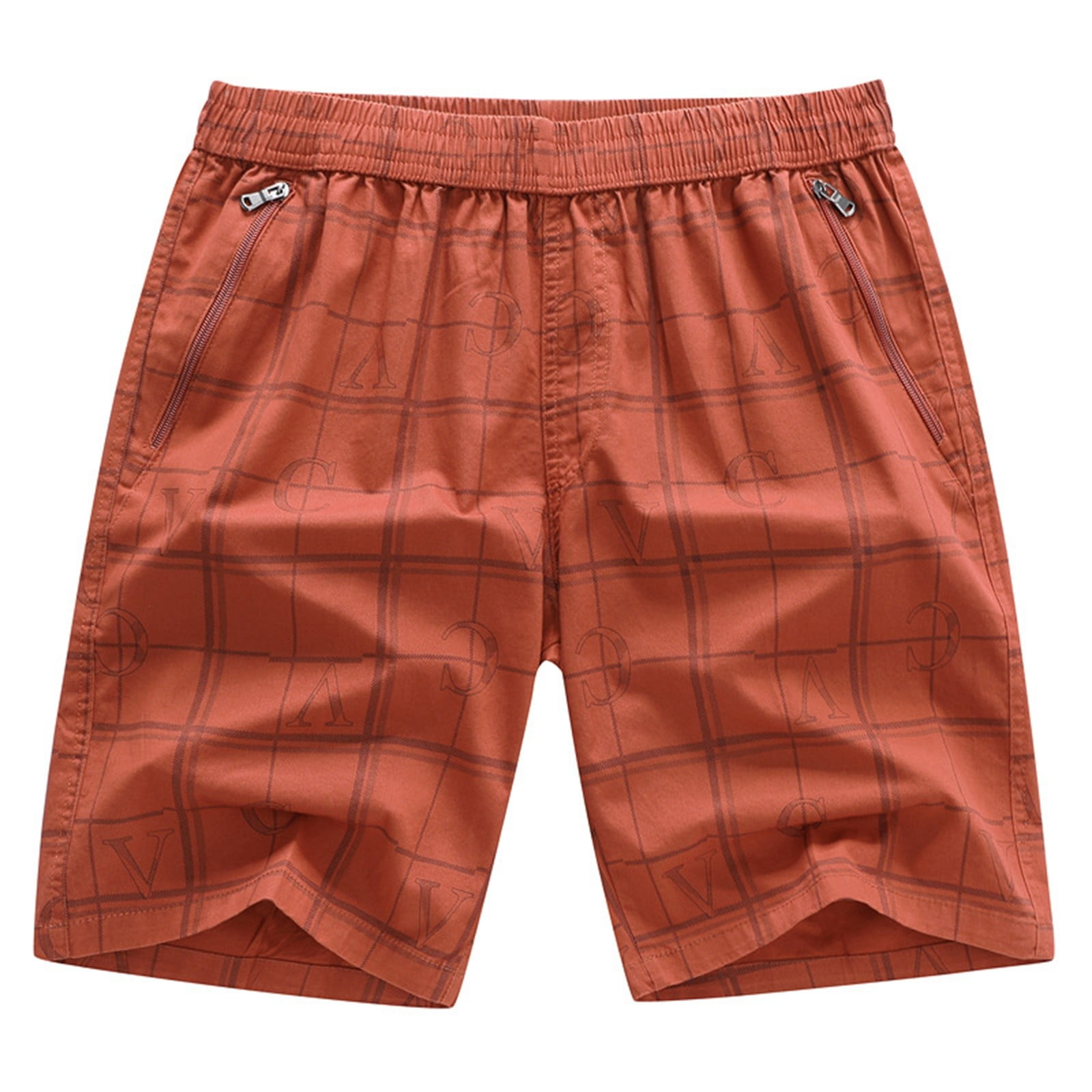 Athletic Shorts for Men Casual Summer Shorts Cargo Plaid Design Stretch ...