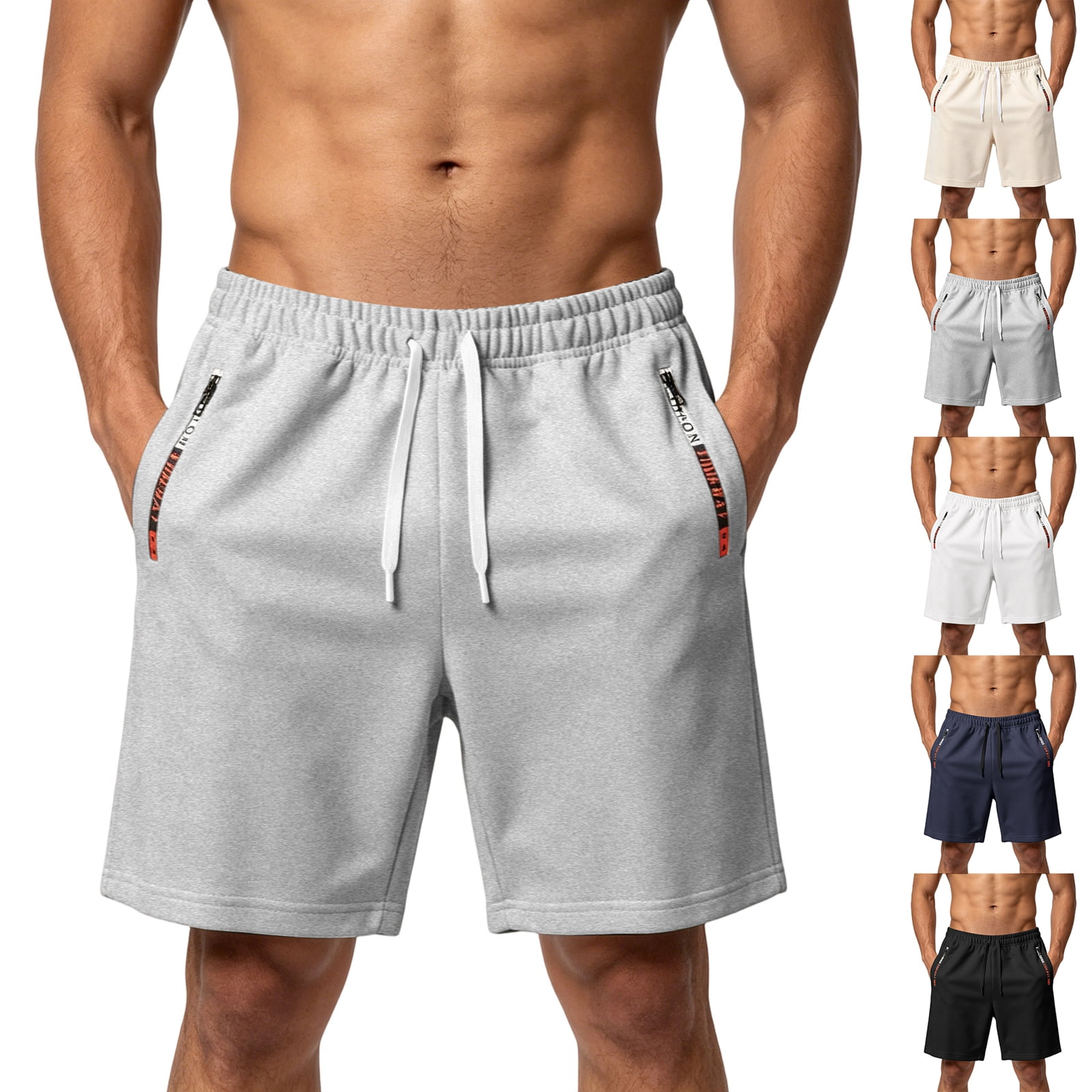 Athletic Shorts for Men Lightweight Breathable Loose Fit Moisture ...