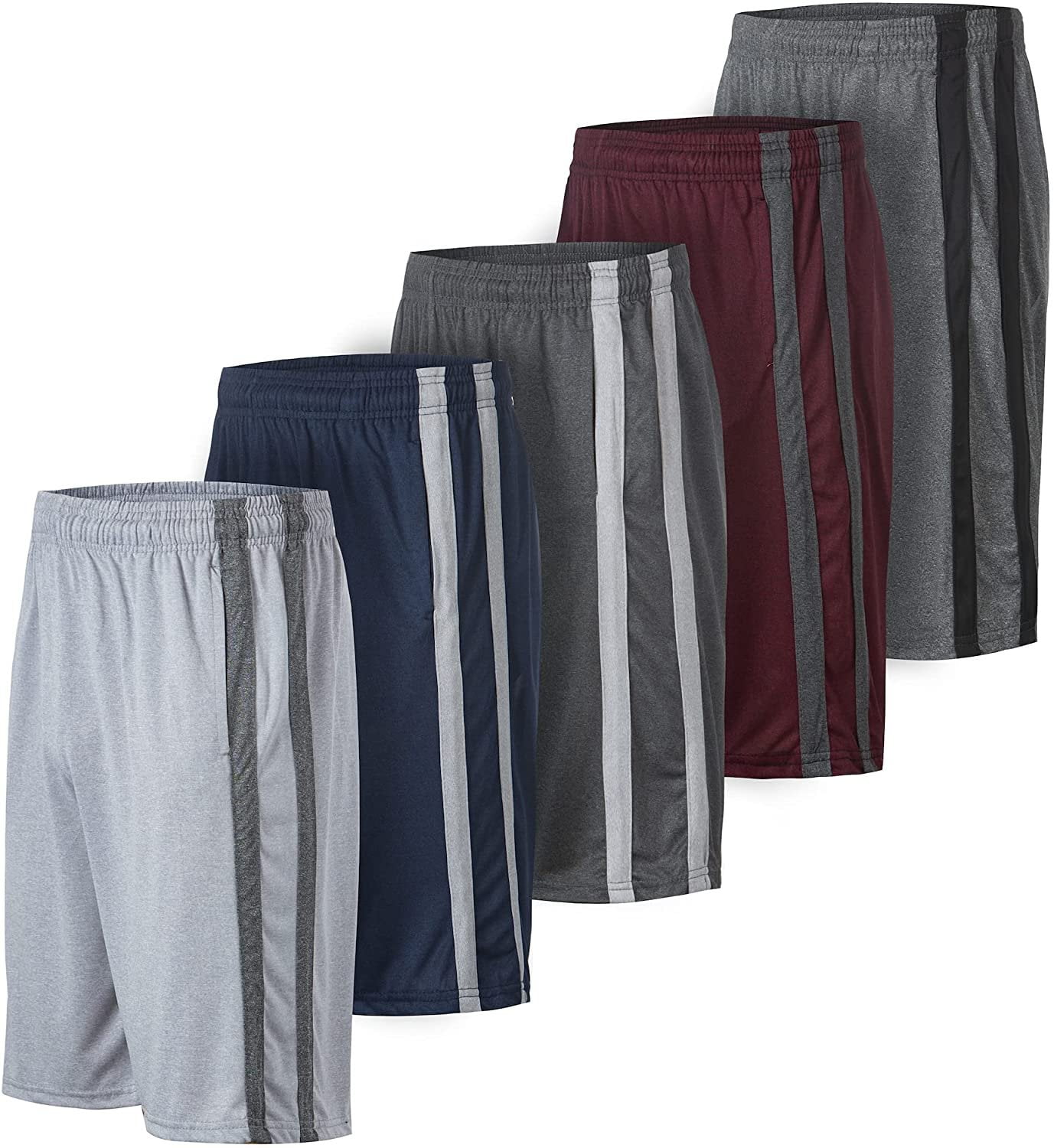 Walmart Men's Athletic Shorts - Quick-Dry, Performance-Knit Fabric for ...