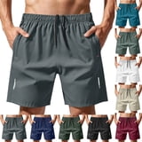Athletic Shorts for Men Quick Dry Drawstring Breathable Biker Short ...