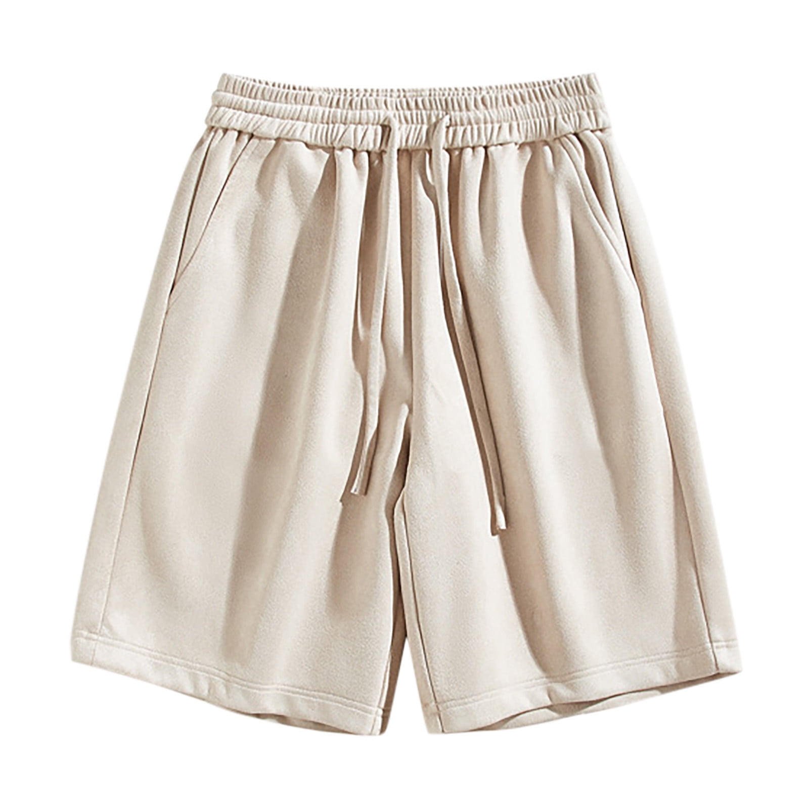 Athletic Shorts for Men Suede Casual Comfort Bermudas Casual Shorts ...